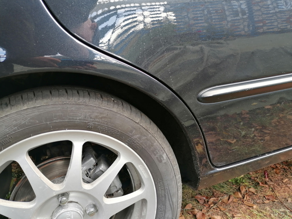 Переварка и покраска задних арок / Обработка порогов и задних арок изнутри / Нанесение защитной ...