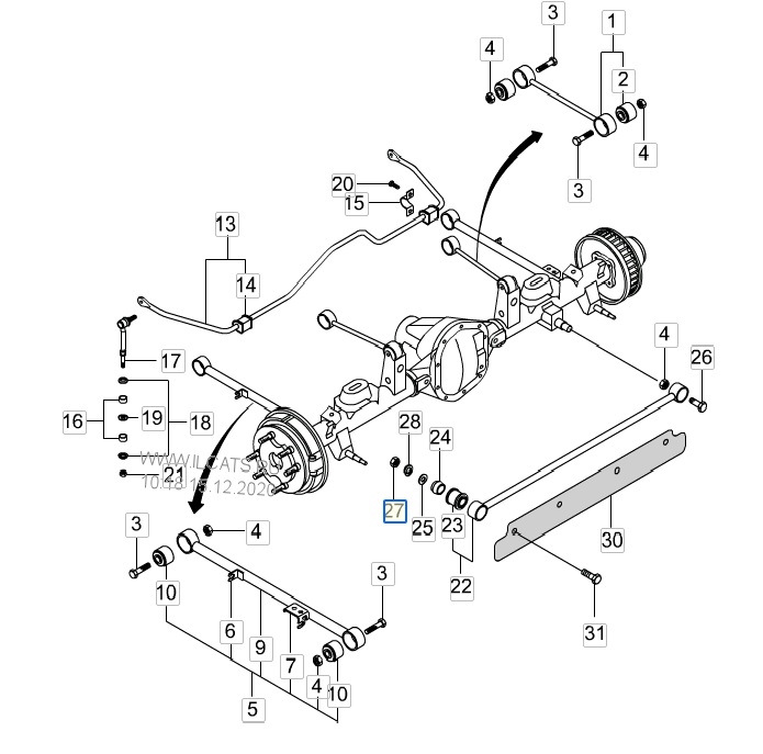 Замена Сайлентблоков штанги задней подвески — SsangYong Kyron, 2,3 л ...