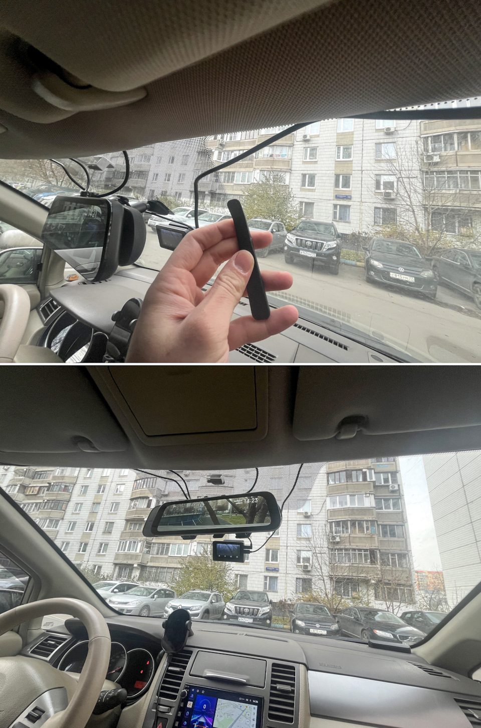 Это лучший автомобильный регистратор, с двумя камерами и искусственным ...