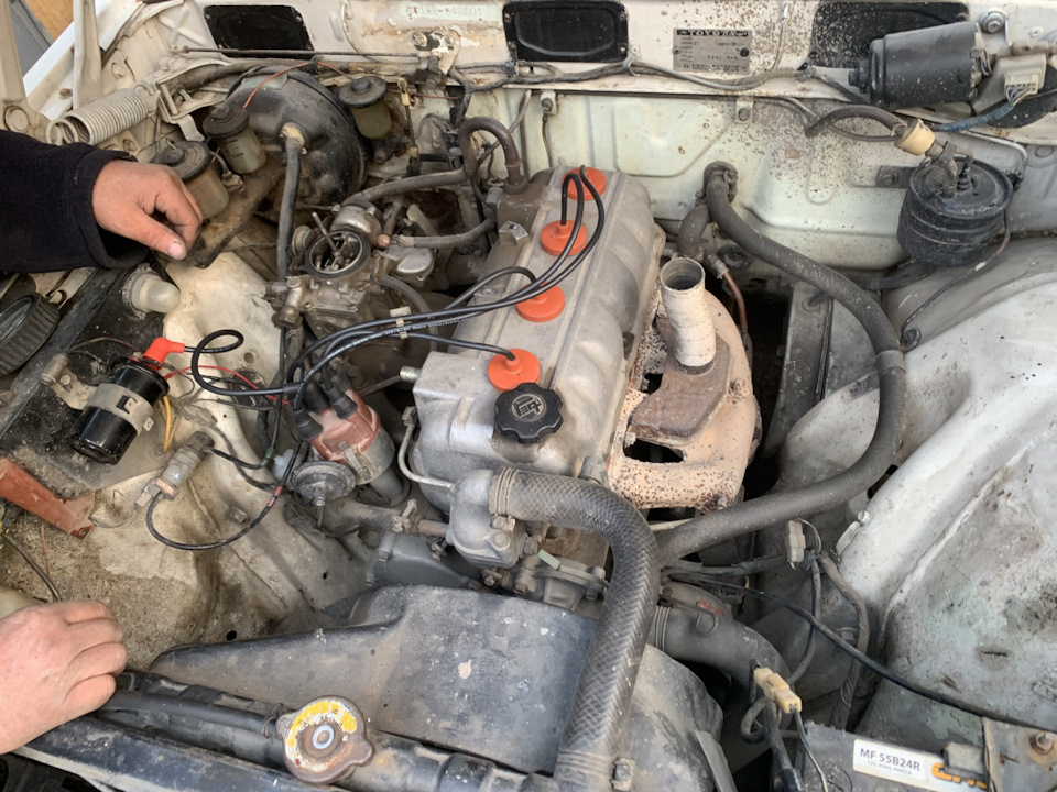 Переход на бесконтактное зажигание — Toyota Corona (T100/120), 1,6 л ...