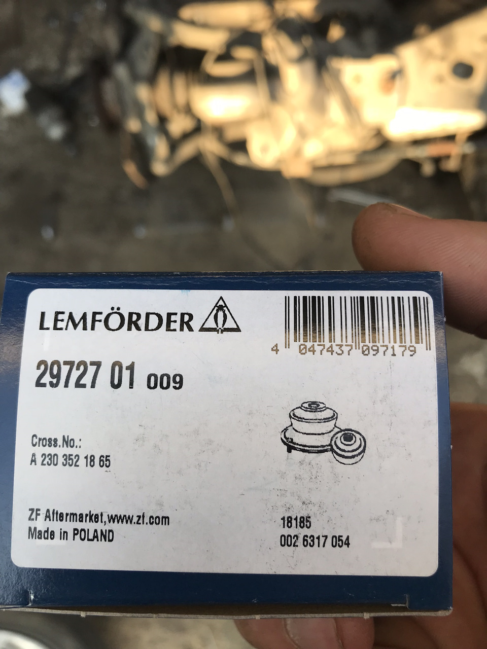 2972701 Сайлентблок рычага подвески LEMFORDER | Запчасти на DRIVE2