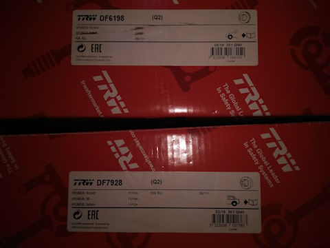 DF6198 Тормозной диск для HYUNDAI, KIA TRW | Запчасти на DRIVE2