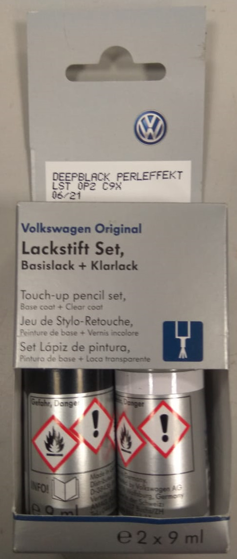 Краска-карандаш VAG Deepblack LST 0P2 C9X — Skoda Octavia A7 Mk3, 1,4 л ...