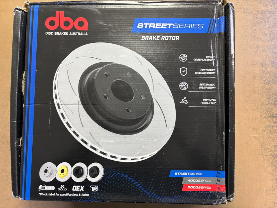 Тормозной диск, слотированный DBA (Австралия) на Geely Tugella, Volvo ...