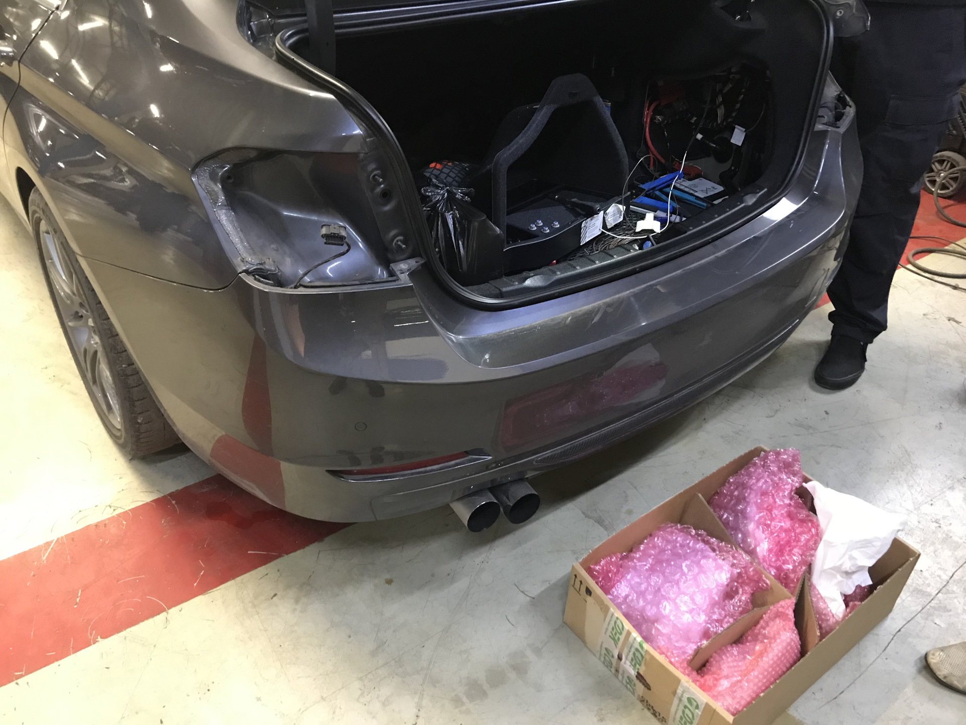 Подтяжка задней части. Фонари M Performance. — BMW 3 series (F30), 2 л ...