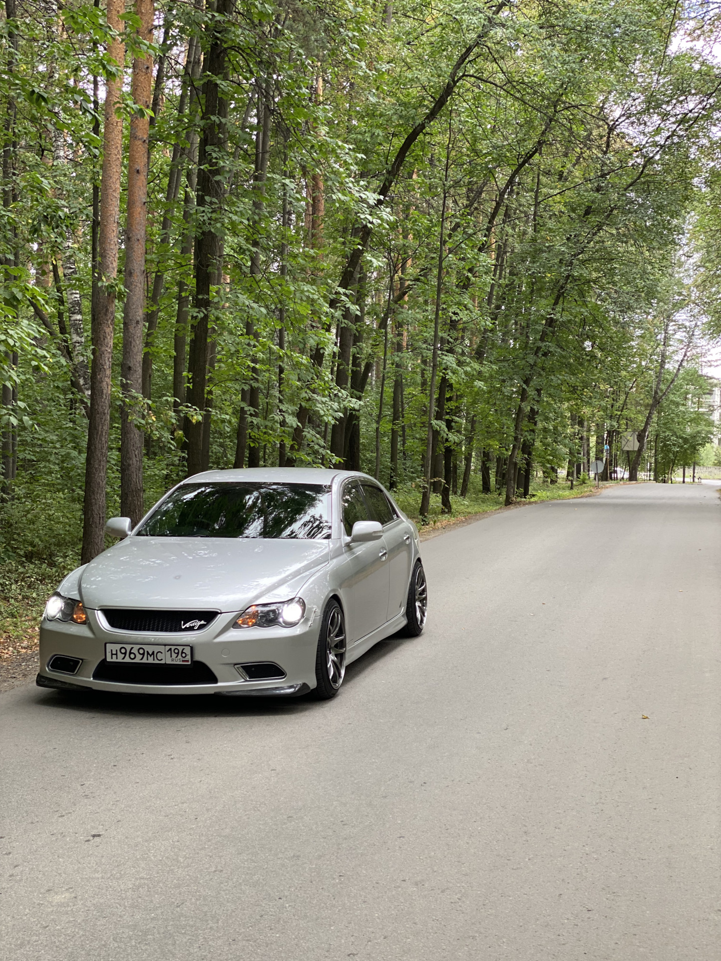 Новые диски Work Kiwami — Toyota Mark X (GRX120), 2,5 л, 2008 года ...