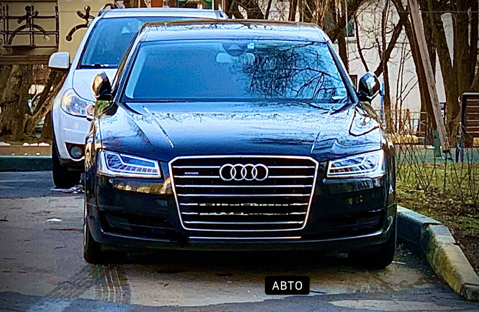 Audi A8L D4 рест, Занижение дорожного просвета — Audi A8 (D4), 3 л ...