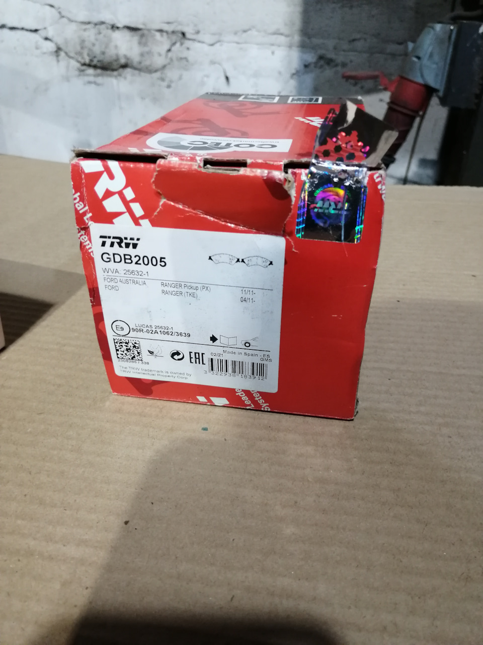 GDB2005 Комплект тормозных колодок, дисковый тормоз для FORD USA, FORD ...