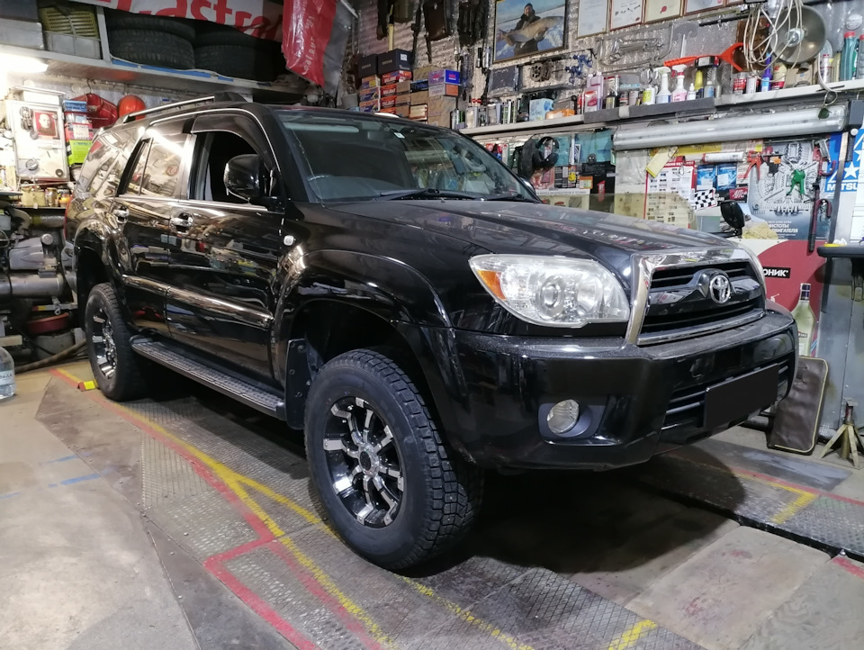 5. ️Установка лифт-комплекта РИФ средней жёсткости — Toyota Hilux Surf ...