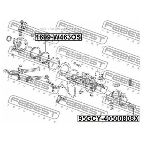 1699W463OS Кольцо уплотнительное переднего моста FEBEST | Запчасти на ...