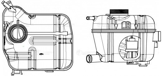 LET2109 Бачок расширительный охлаждающей жидкости LUZAR | Запчасти на ...