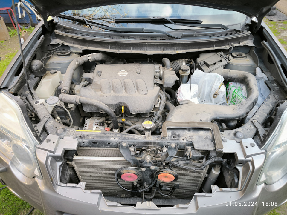 87_Замена свечей зажигания MR20DE. 2 замена. — Nissan X-Trail II (t31 ...