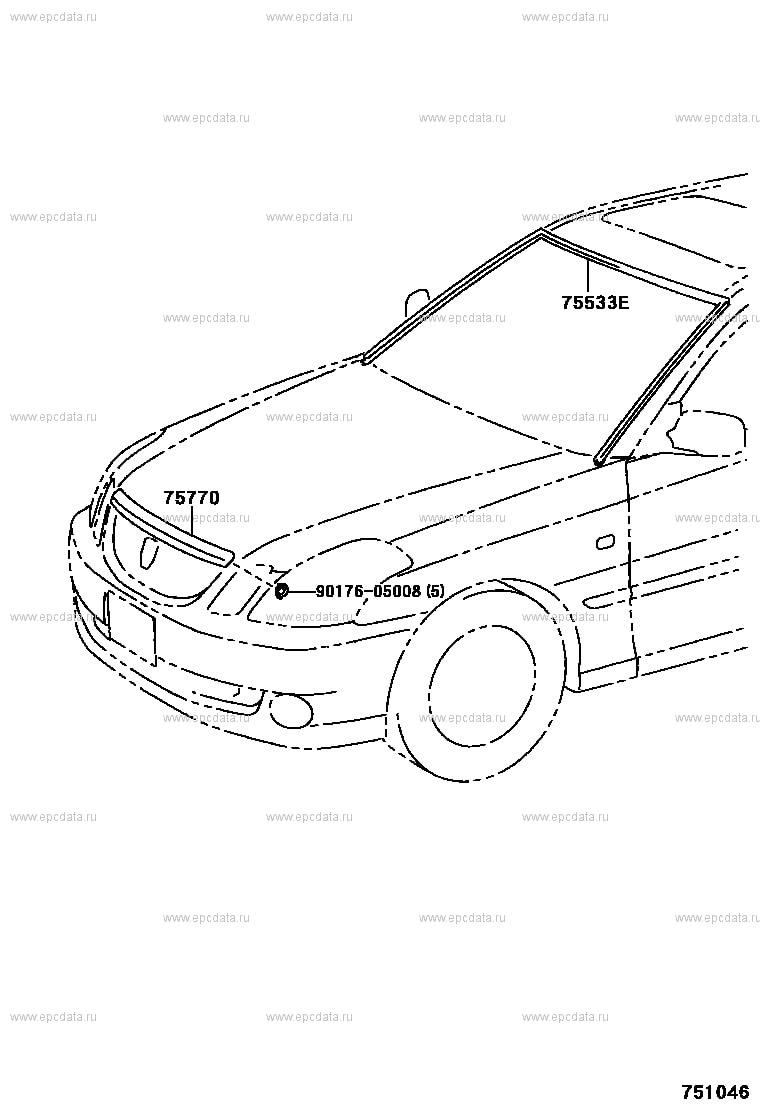 #2113. — 75-02 — Front moulding — Передние молдинги. — DRIVE2