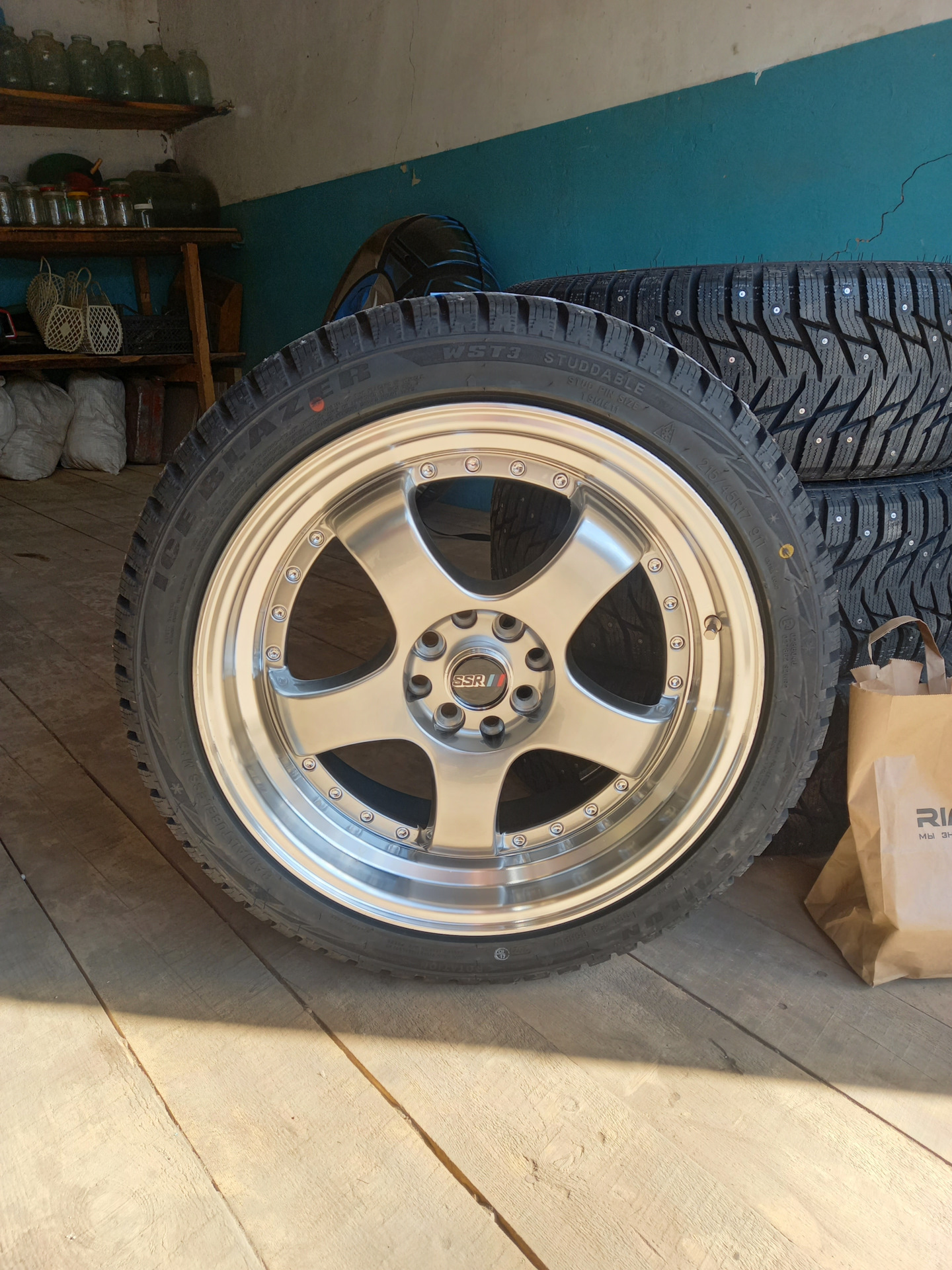 Диски (зима) A-RIMS SSR R17 7.5J 4X100/4X108 ET35 DIA 73.1 (HYPER BLACK ...