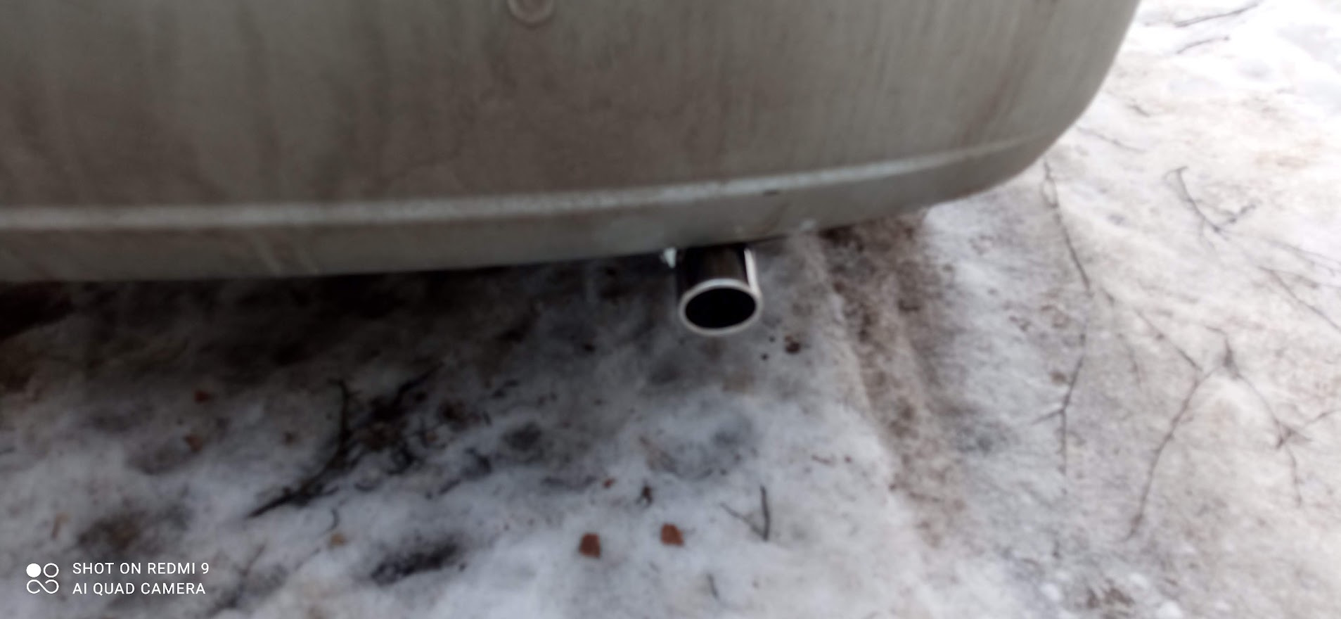 Насадка на выхлопную трубу — Nissan Almera II (N16), 1,5 л, 2006 года ...