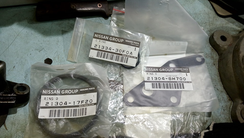 2133430F0A прокладка охладителя масла NISSAN INFINITI | Запчасти на DRIVE2