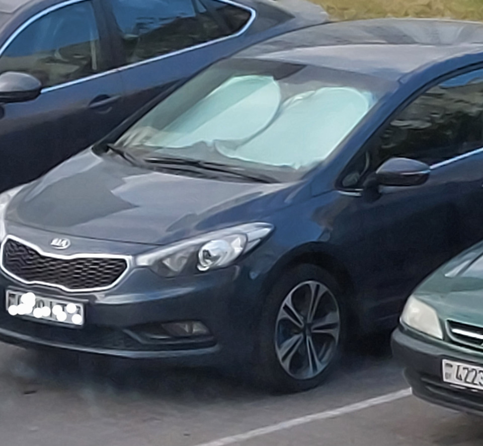 Солнцезащитные экран — KIA Cerato (3G), 1,6 л, 2014 года | своими руками | DRIVE2