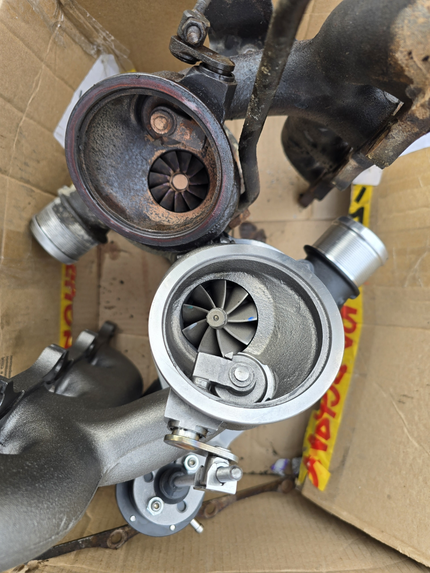 Установили турбину от FORCED-PERFORMANCE, а также сравнение стоковой турбины от гибридной ...