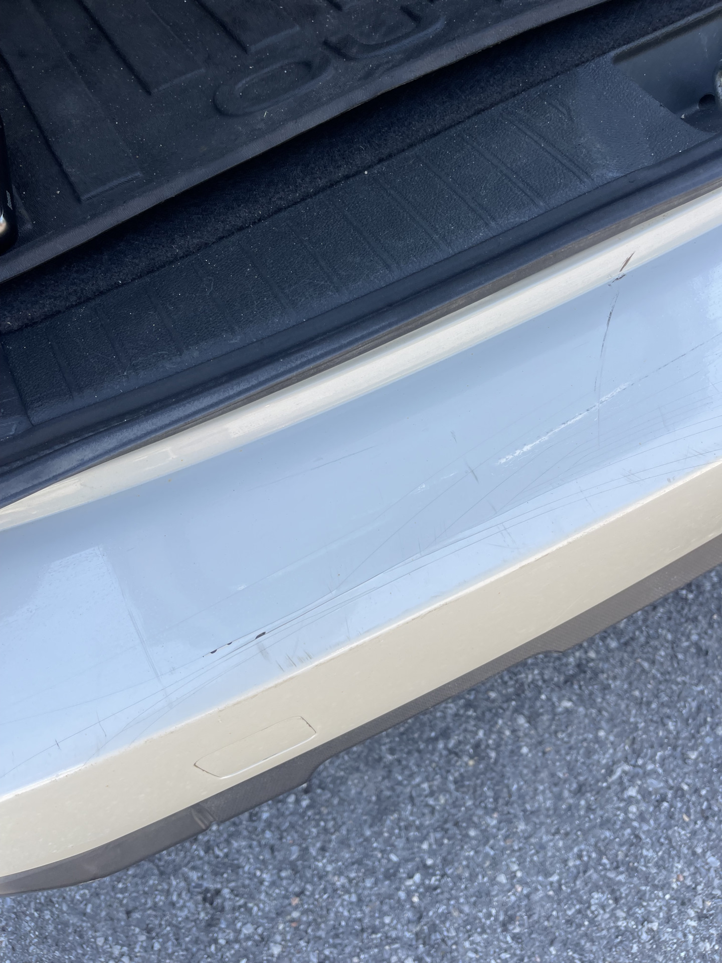 Накладка заднего бампера — Subaru Outback (BS), 3,6 л, 2015 года ...