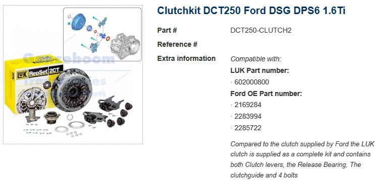 2283994 Комплект сцепления Ford | Запчасти на DRIVE2