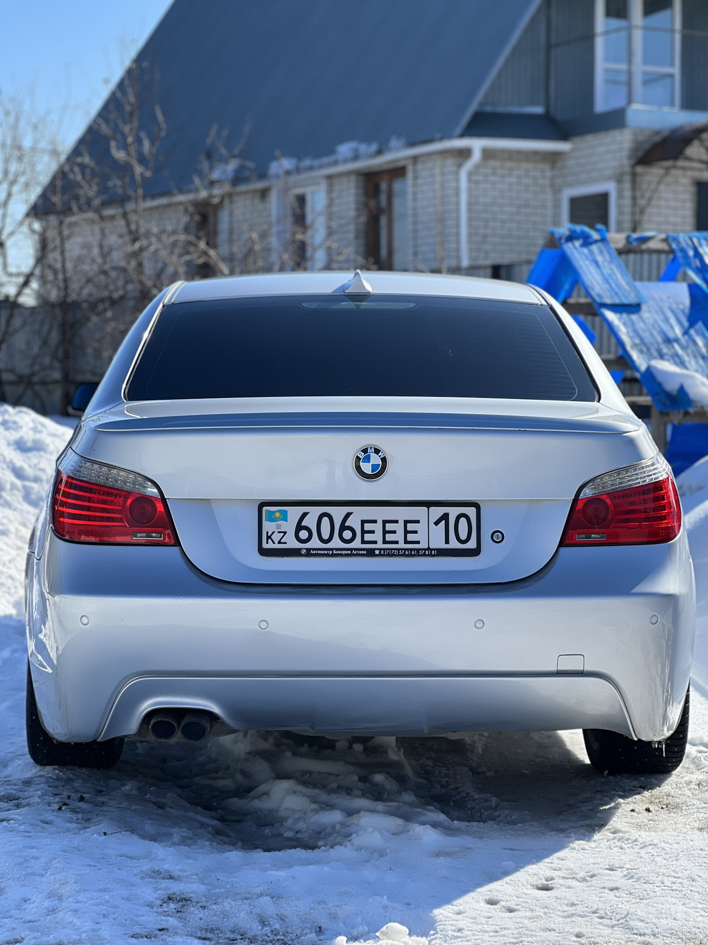Покраска заднего бампера BMW (E60) — BMW 5 series (E60), 2,5 л, 2004 года | тюнинг | DRIVE2