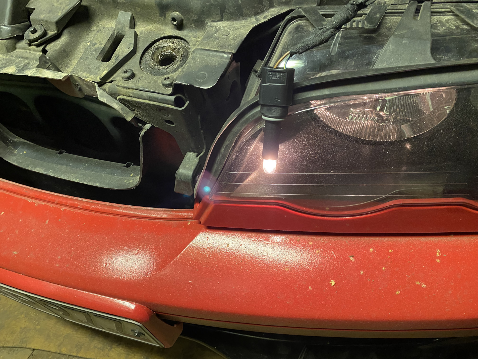 Восстановление габаритов — BMW 3 series Coupe (E46), 2,8 л, 2000 года ...