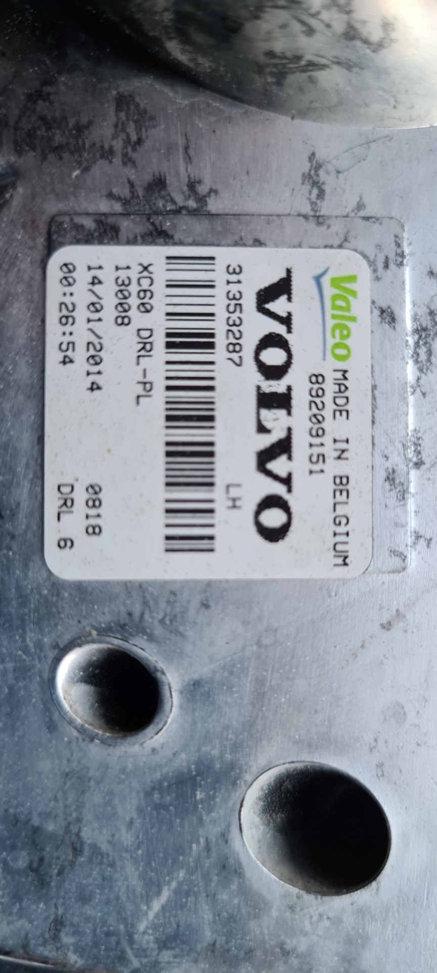 31353287 Фара дневного освещения, слева Volvo | Запчасти на DRIVE2