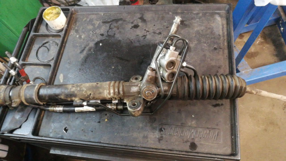 Переборка рейки и замена трубок. — Subaru Impreza (GE/GH), 2 л, 2008 ...