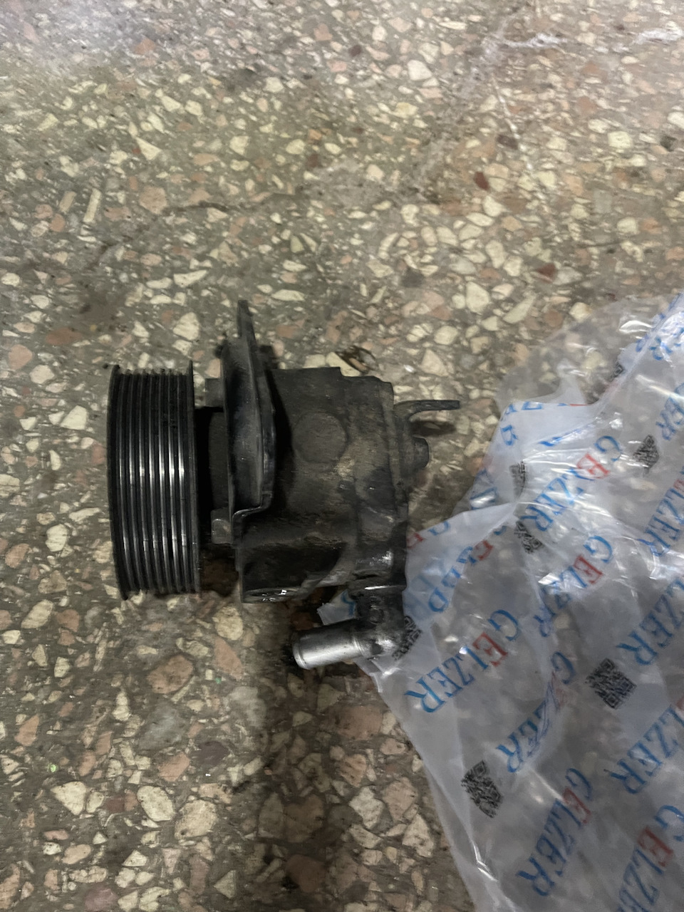 Замена насоса ГУР — Land Rover Range Rover Sport (1G), 3,6 л, 2007 года ...