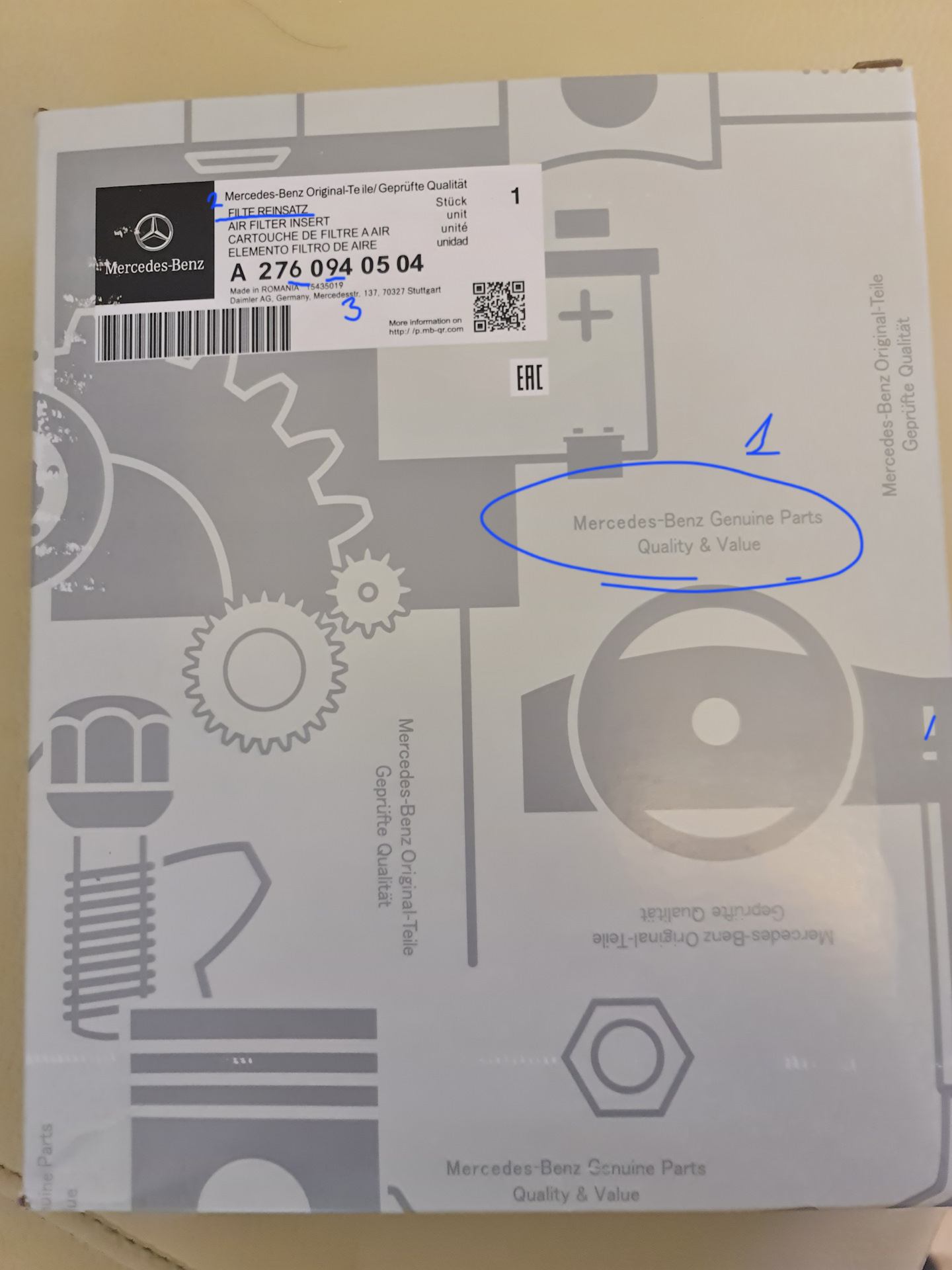 Автодок продаёт подделки — Mercedes-Benz C 43 AMG (W205), 3 л, 2018 ...