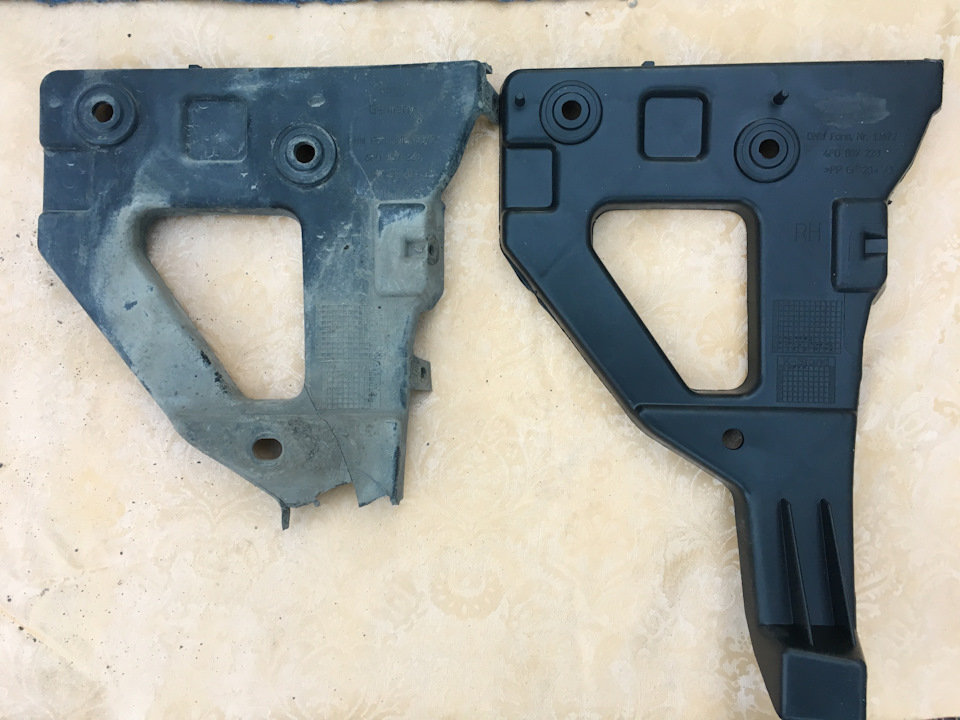 Замена кронштейна бампера AUDI A6C6 — Audi A6 (C6), 2,8 л, 2007 года ...