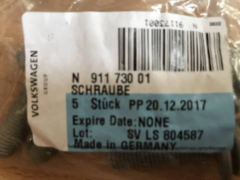 N91173001 Винт VAG | Запчасти на DRIVE2