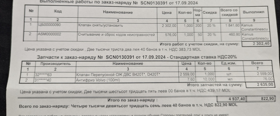 Перепускной клапан охлаждающей жидкости — Volvo XC60 (2G), 2 л, 2021 ...