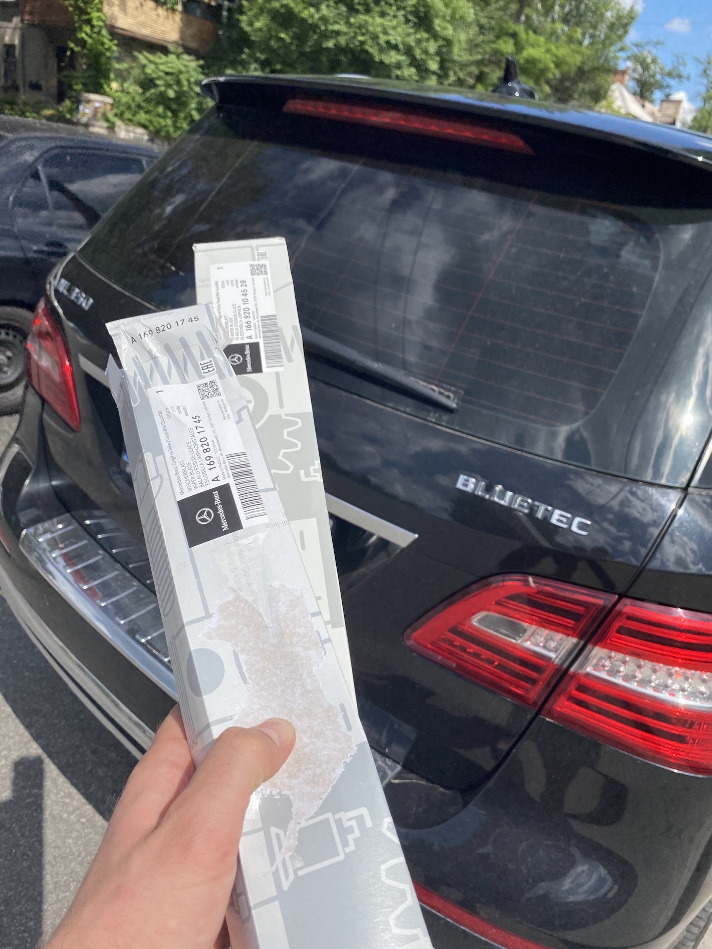 Замена дворников/Оригинал — Mercedes-Benz M-Class (W166), 3 л, 2014 ...