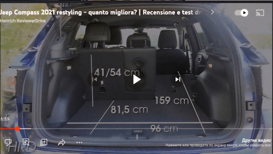 Размер багажника Компаса. — Jeep Compass (2G), 1,5 л, 2023 года | наблюдение | DRIVE2