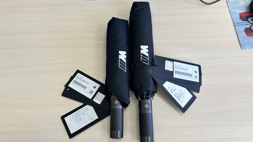 80232864010 Зонт m pocket umbrella black folding compact rain dry BMW ...