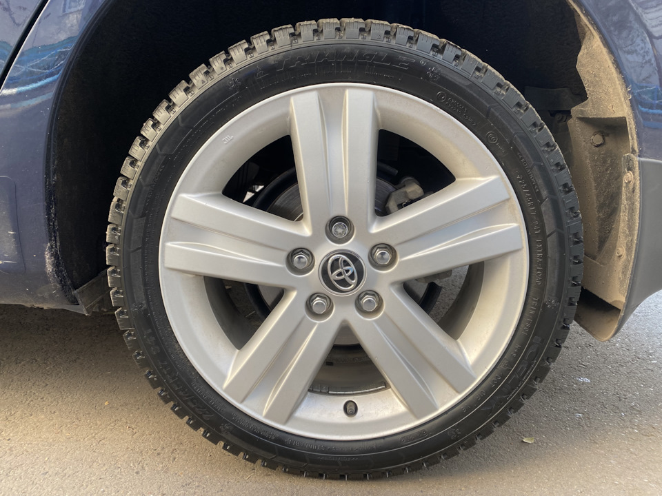 Triangle ps01 225/45/17 на зиму — Toyota Corolla (140/150), 1,6 л, 2008 ...