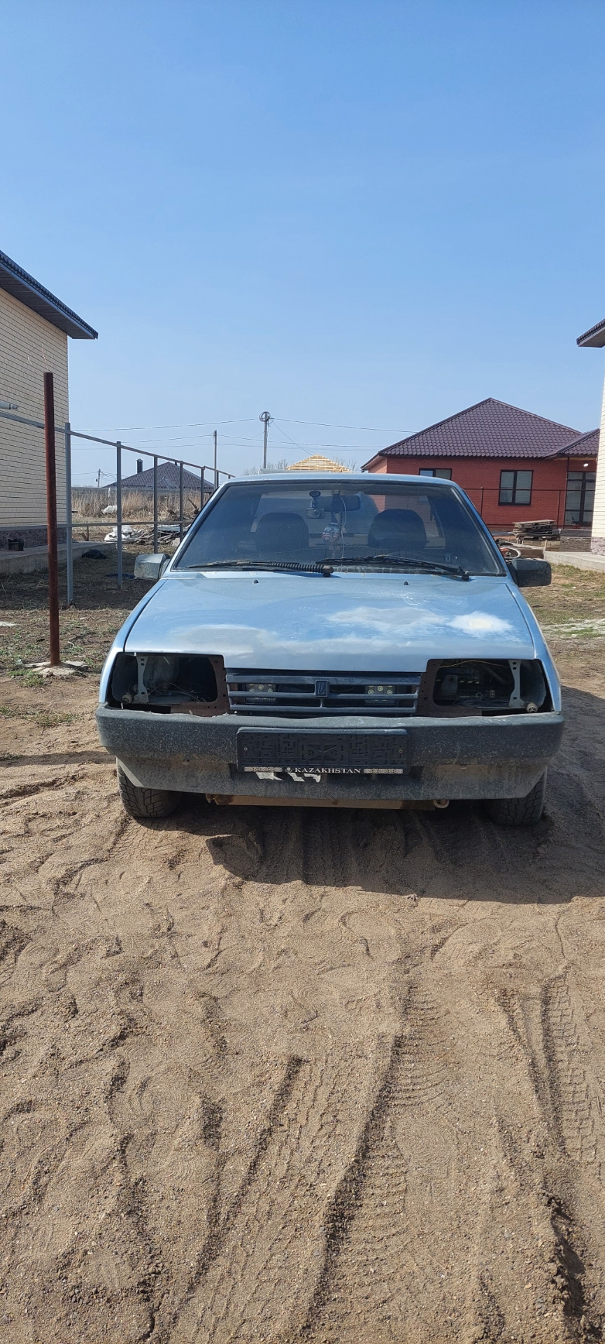 Черные фары на ваз 2109 Hella black по Русски — Lada 21099, 1,5 л, 2001 ...
