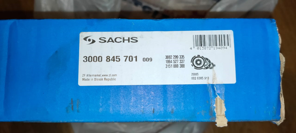 3151000388 Выжимной подшипник SACHS | Запчасти на DRIVE2
