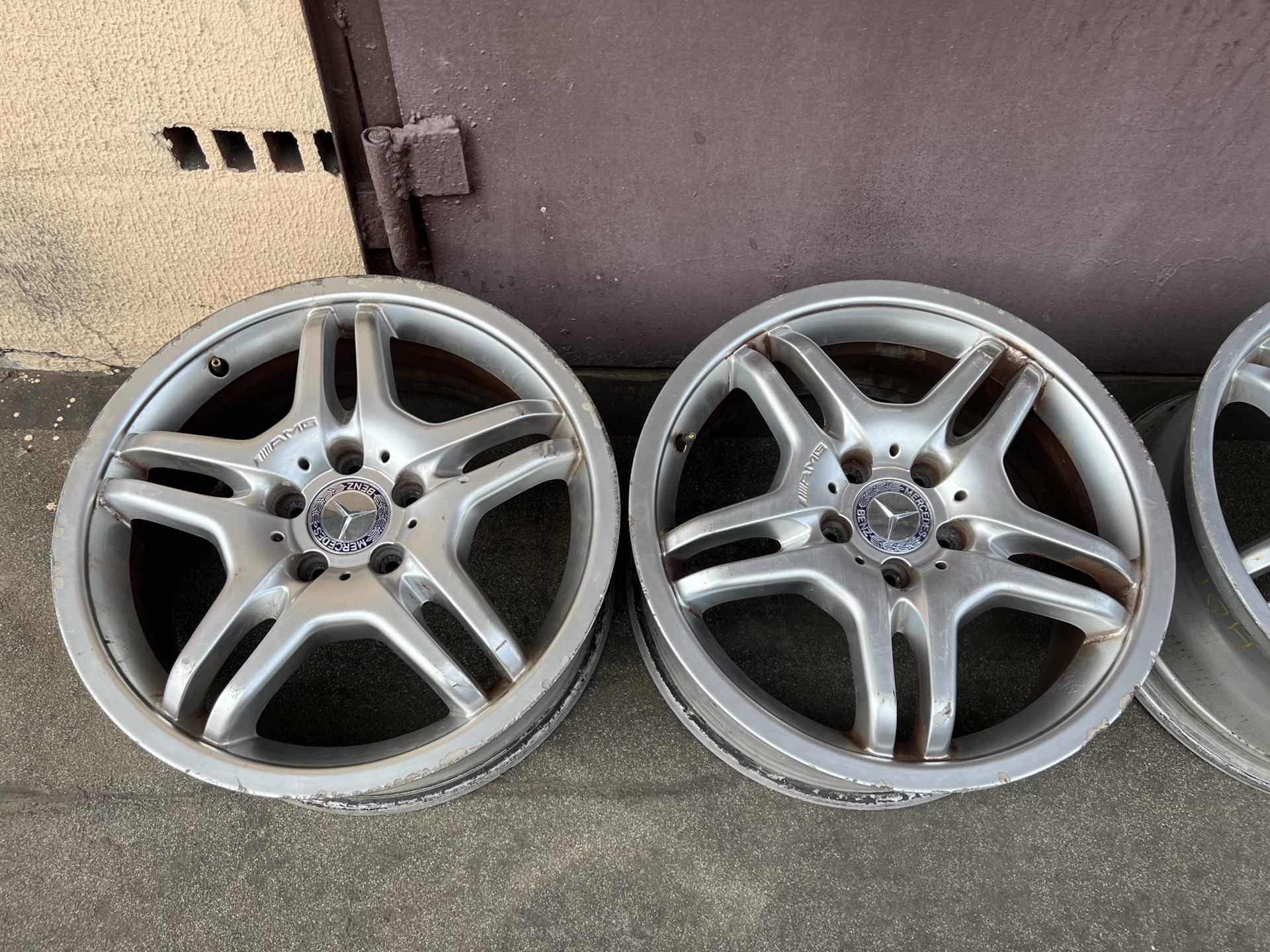 Amg double spoke R18 — Mercedes-Benz C-Class (W203), 1,8 л, 2005 года ...
