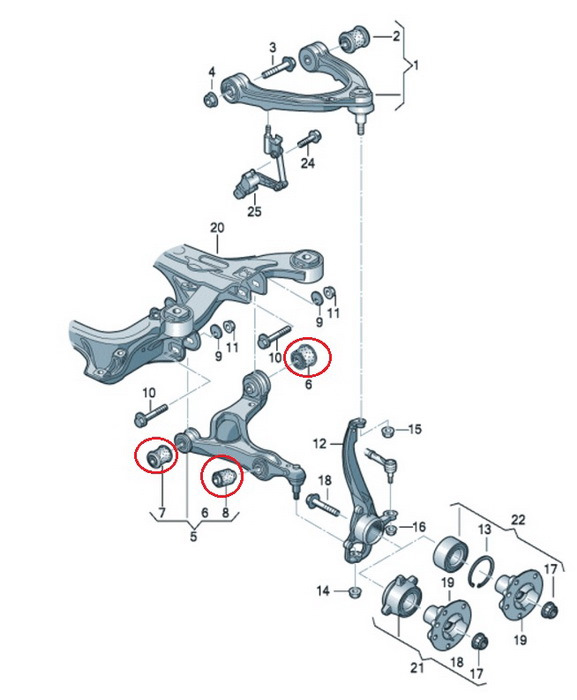 #33. Volkswagen Touareg NF — Замена сайлентблоков переднего поперечного ...