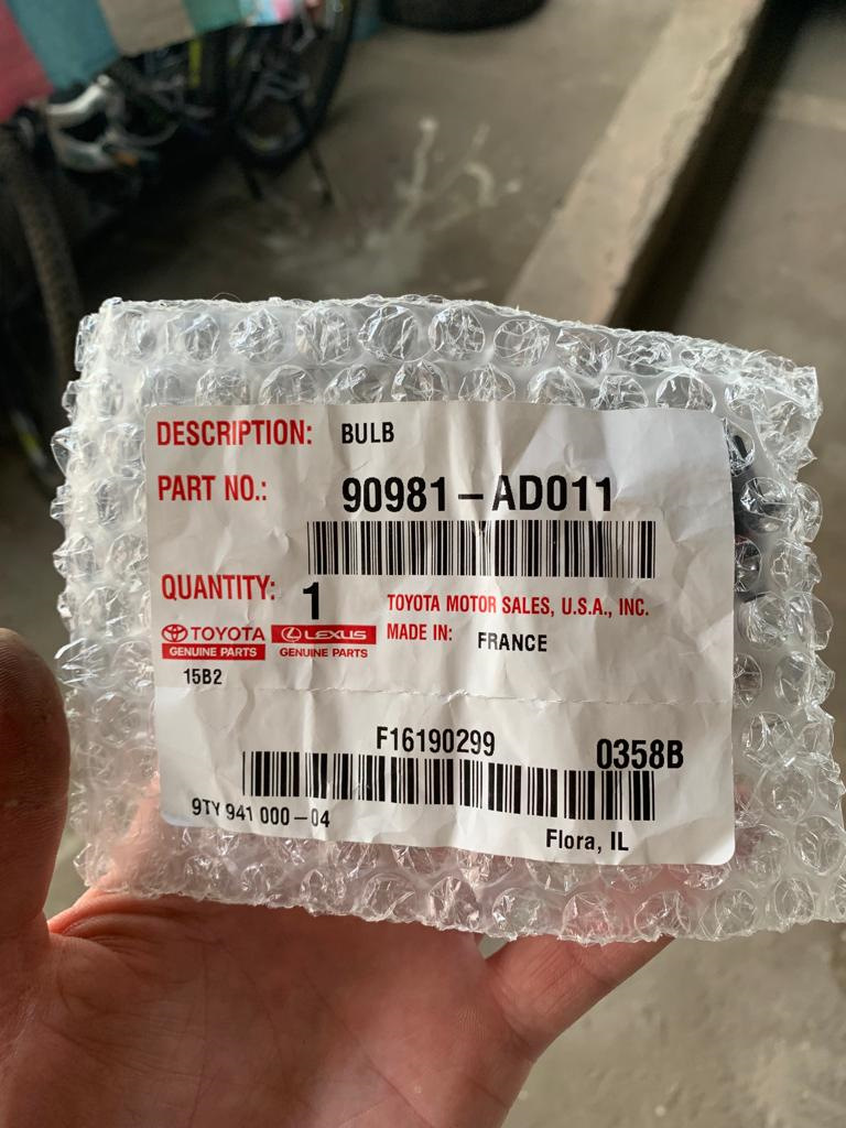 90981AD011 Лампочка TOYOTA LEXUS | Запчасти на DRIVE2