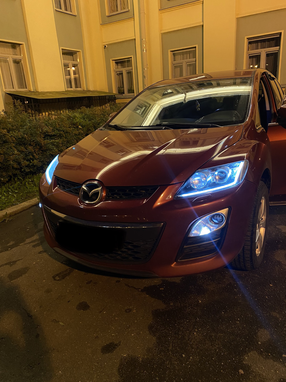 ДХО+Поворотникт — Mazda CX-7, 2,5 л, 2011 года | своими руками | DRIVE2