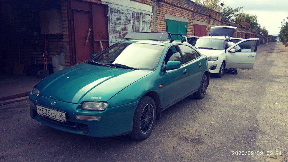 Рейлинги ВАЗ 2115 на Эфку + фейринг — Mazda 323 V, 1,5 л, 1994 года ...