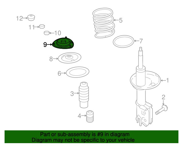 546102S000 Опора амортизатора KIA HYUNDAI | Запчасти на DRIVE2