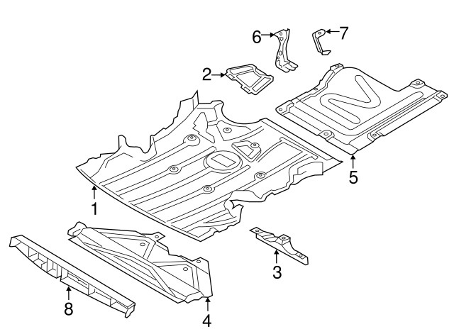 51757241772 Экран моторного отсека, защита картера BMW | Запчасти на DRIVE2