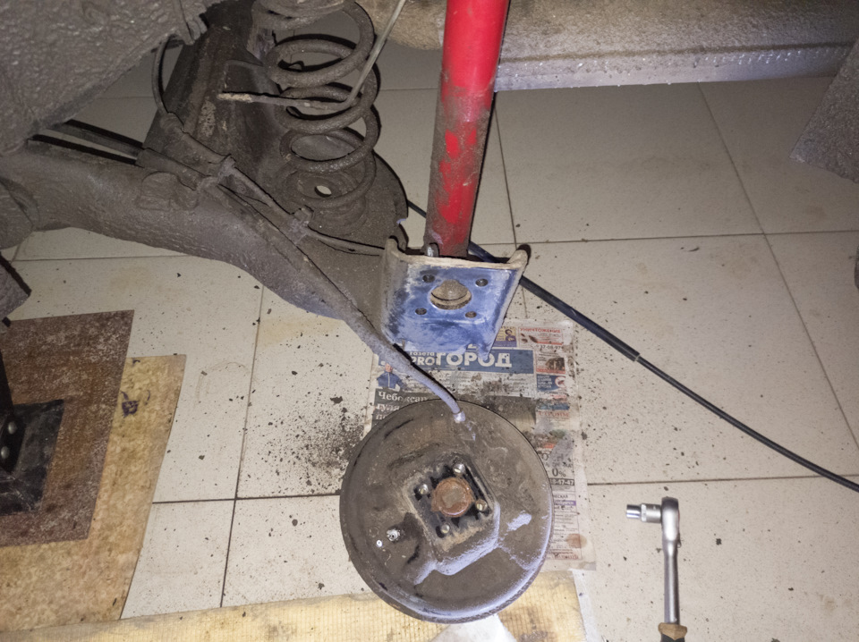 Установка заводских задних дисковых тормозов — Lada Vesta (1G), 1,6 л ...