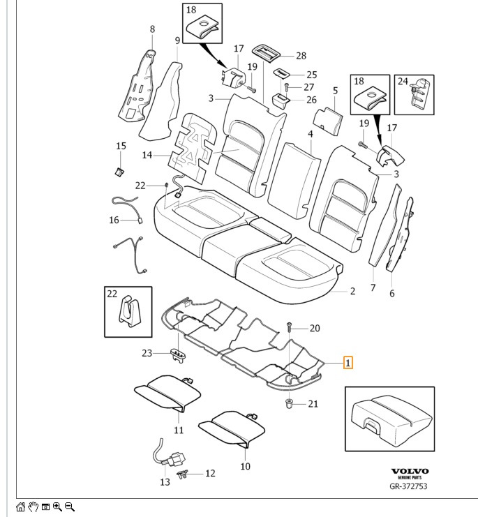 [upd. номер нашёл] Номер крышки заднего подголовника XC70 — Volvo XC70 ...