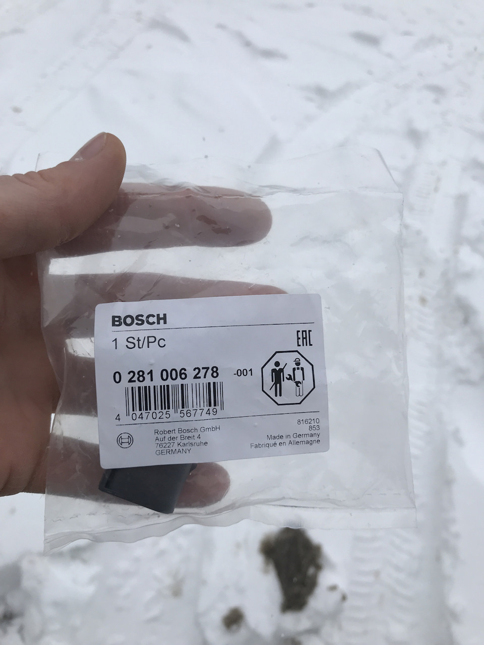 0281006278 ДАТЧИК ДАВЛЕНИЯ BOSCH | Запчасти на DRIVE2