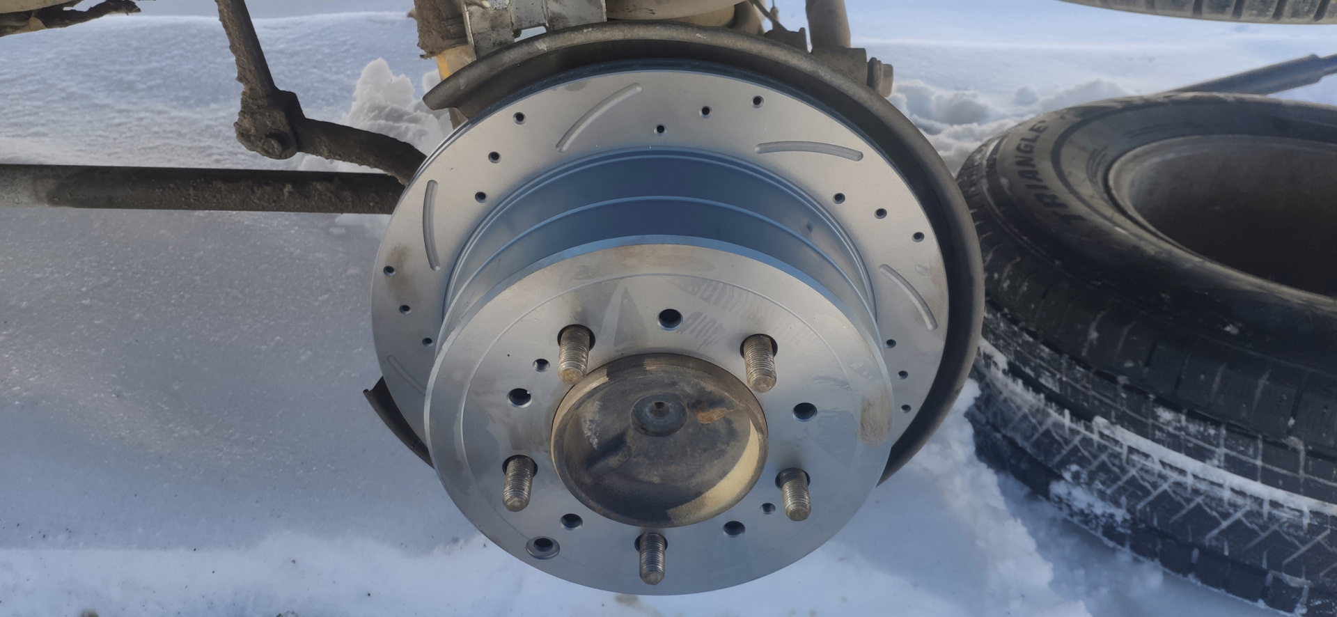 28.Задние тормоза. Ребилд — Toyota Land Cruiser 100, 4,7 л, 2003 года ...